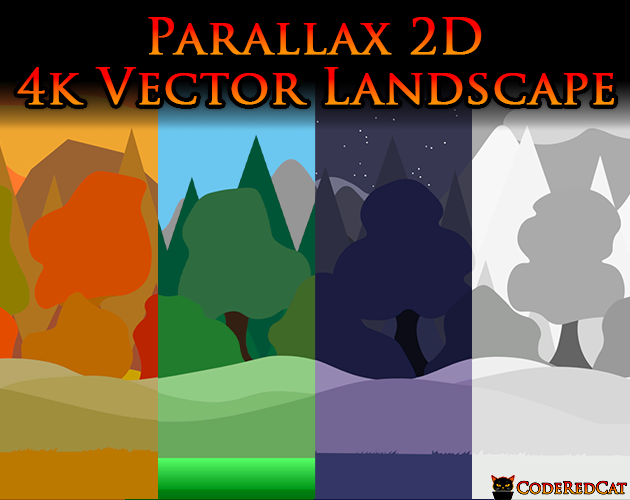 4k Vector Landscape by CodeRedCat