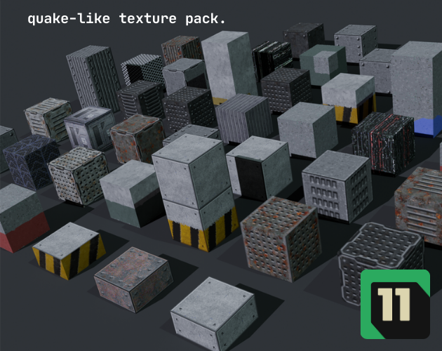 Quake-like Sci-Fi 64x64 Texture Pack by Level Eleven Games