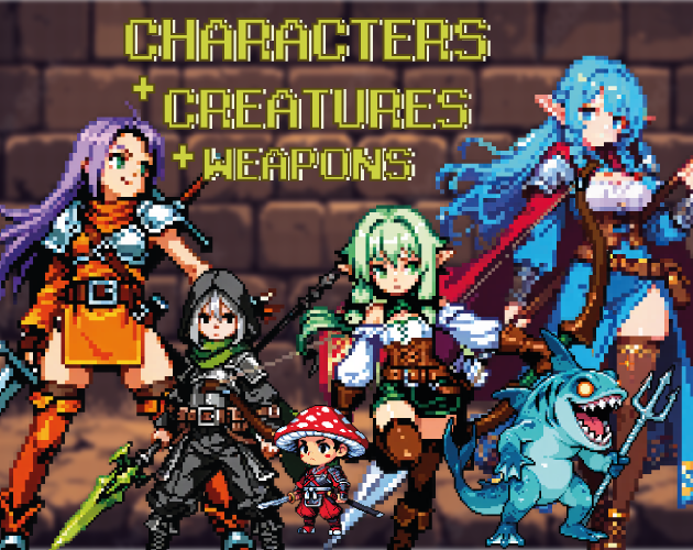 ⚔️ Update v2.0 – New Weapons, Items & Character Variations! - Fantasy ...