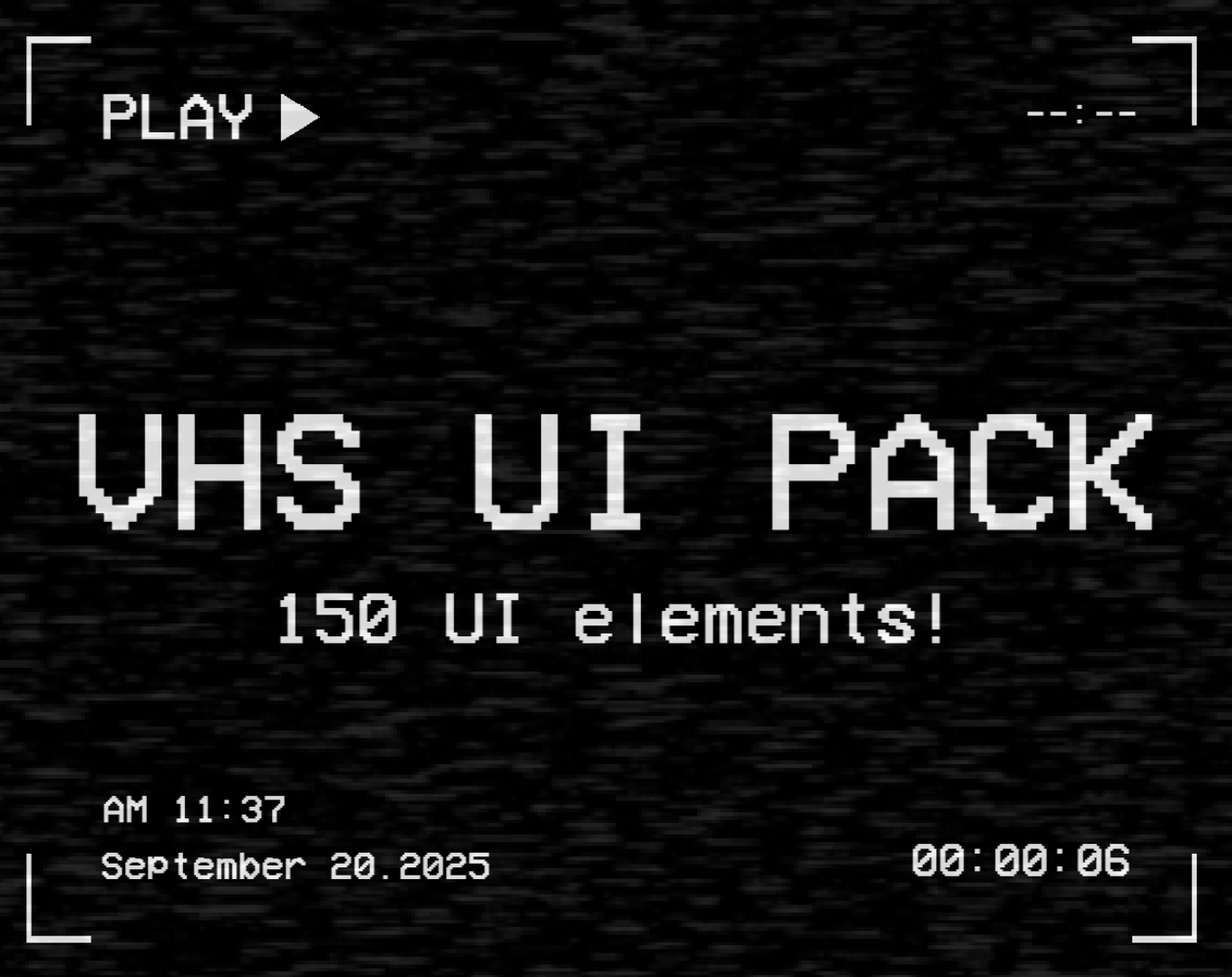 VHS UI Pack (150 UI elements!) by 7-WaysStudio