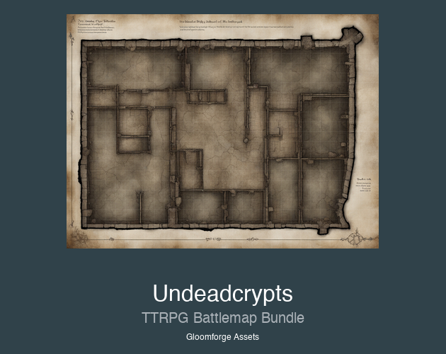 Gloomforge: Undead Crypts | DnD Battlemap Bundle for VTT by gloomforge ...