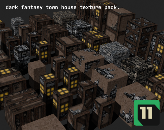 Dark Fantasy Townhouse 64x64 Texture Pack by Level Eleven Games