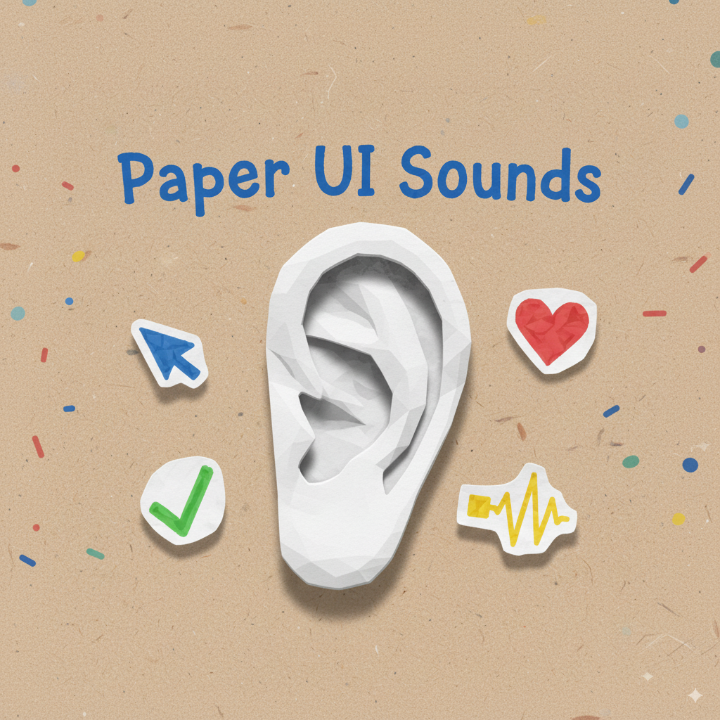 Handcrafted Paper UI Sound Pack by sound shmyak
