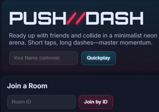 PUSH//DASH by OtmDZ for Creative Jam [25e edition] - itch.io