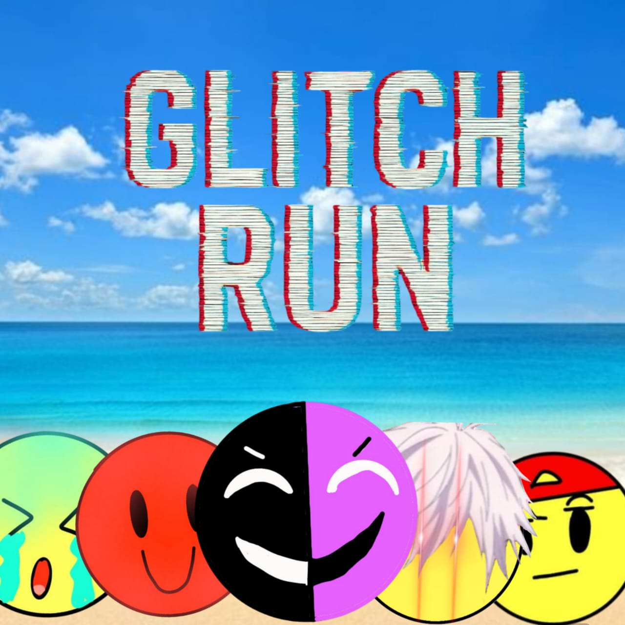 Glitch run 3D game 🎮🚩 by DV Moamen