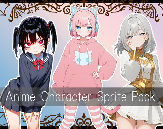 Anime Character Sprite Pack by Cal