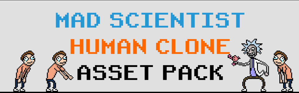 Mad scientist & Human clone asset pack by Segnah