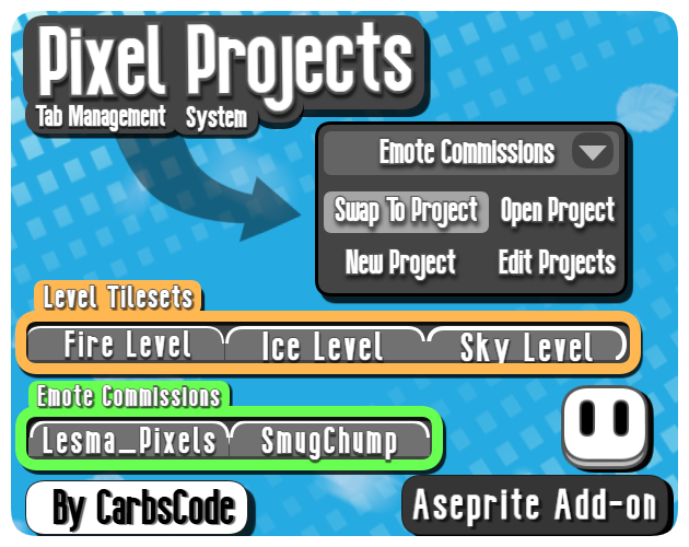 Pixel Projects by CarbsCode