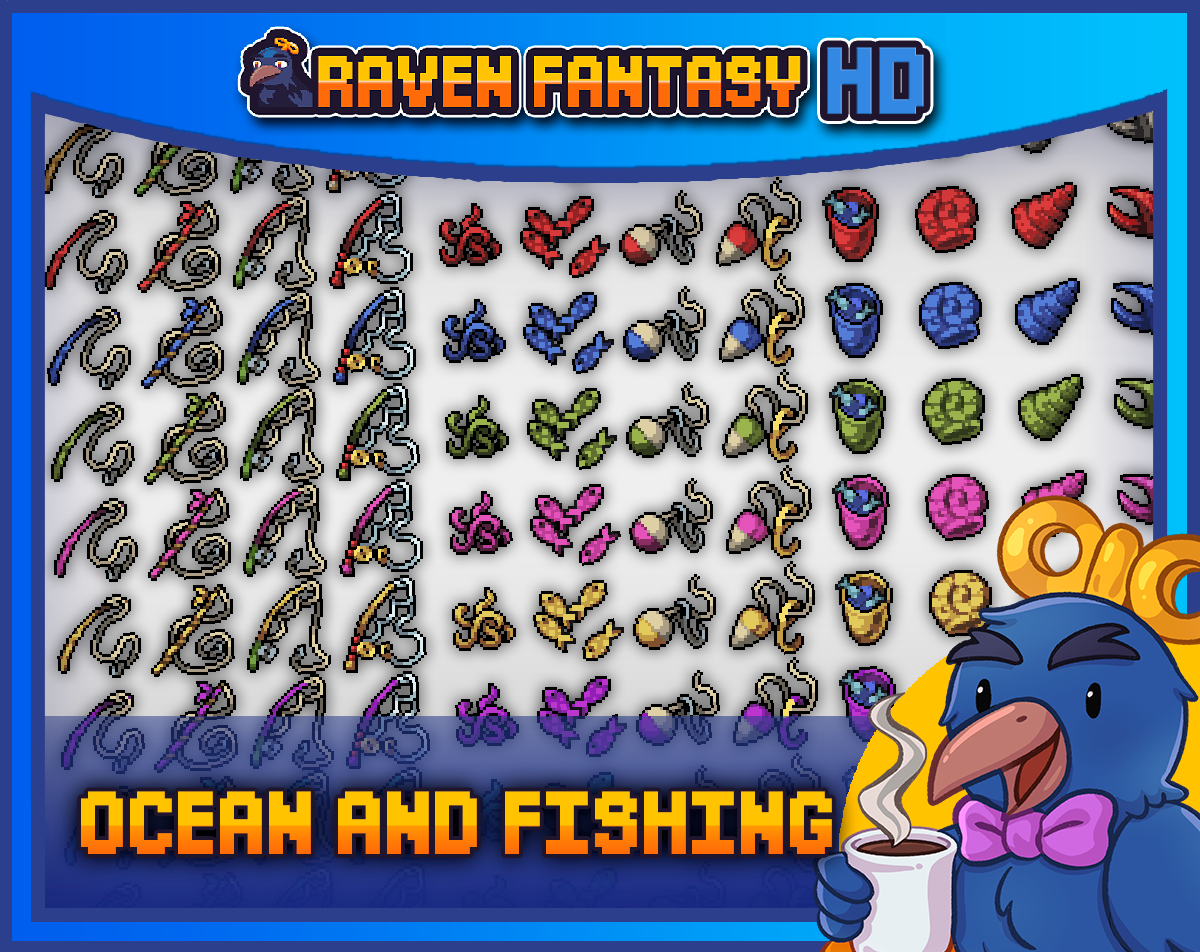New Ultimate Update! - Raven Fantasy HD Ultimate - RPG Icons, Pixel Art ...