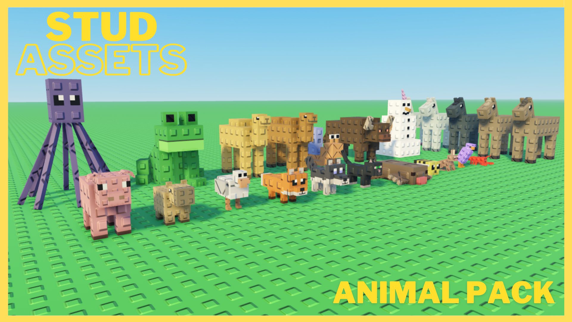 Roblox Stud Animal Asset Pack by Raphie