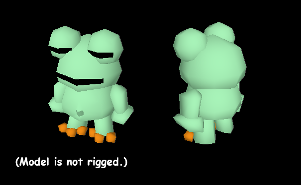 RuneScape Style Frog by Game Asset Library