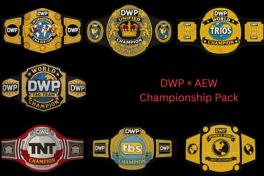 DWP×AEW Championship Pack by AzzoBoxHead