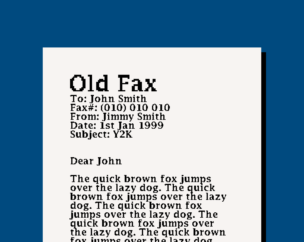 Old Fax by George Blackwell