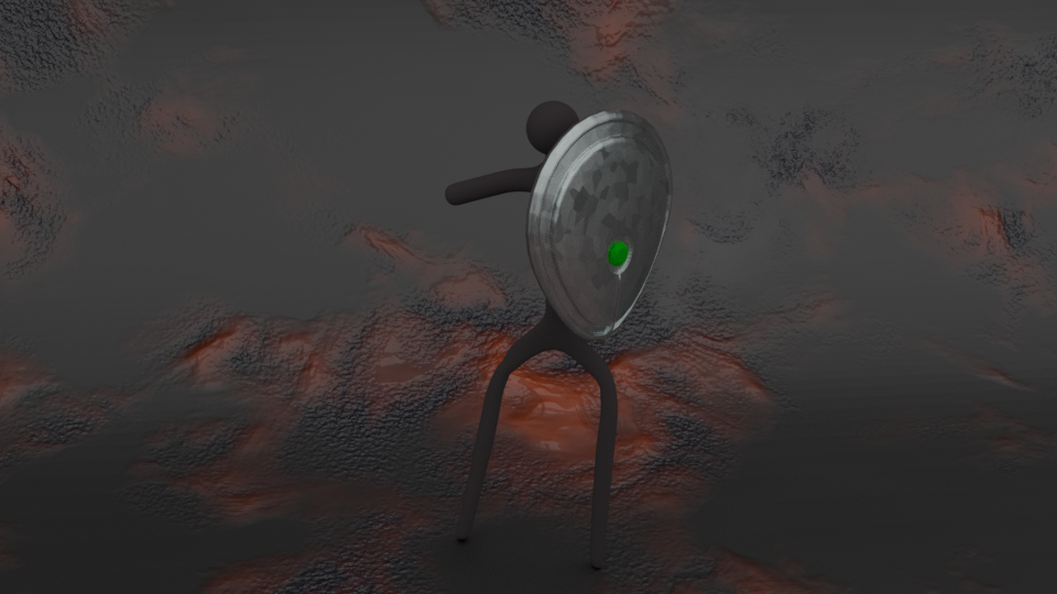 stickman with shield (game asset) by LukicherStudio