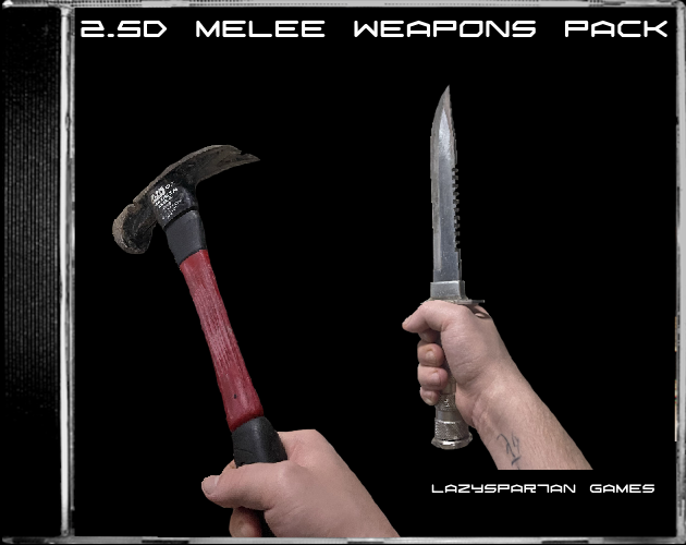 NEW WEAPONS - 2.5D Melee Weapons Pack by LAZY SPAR7AN GAMES