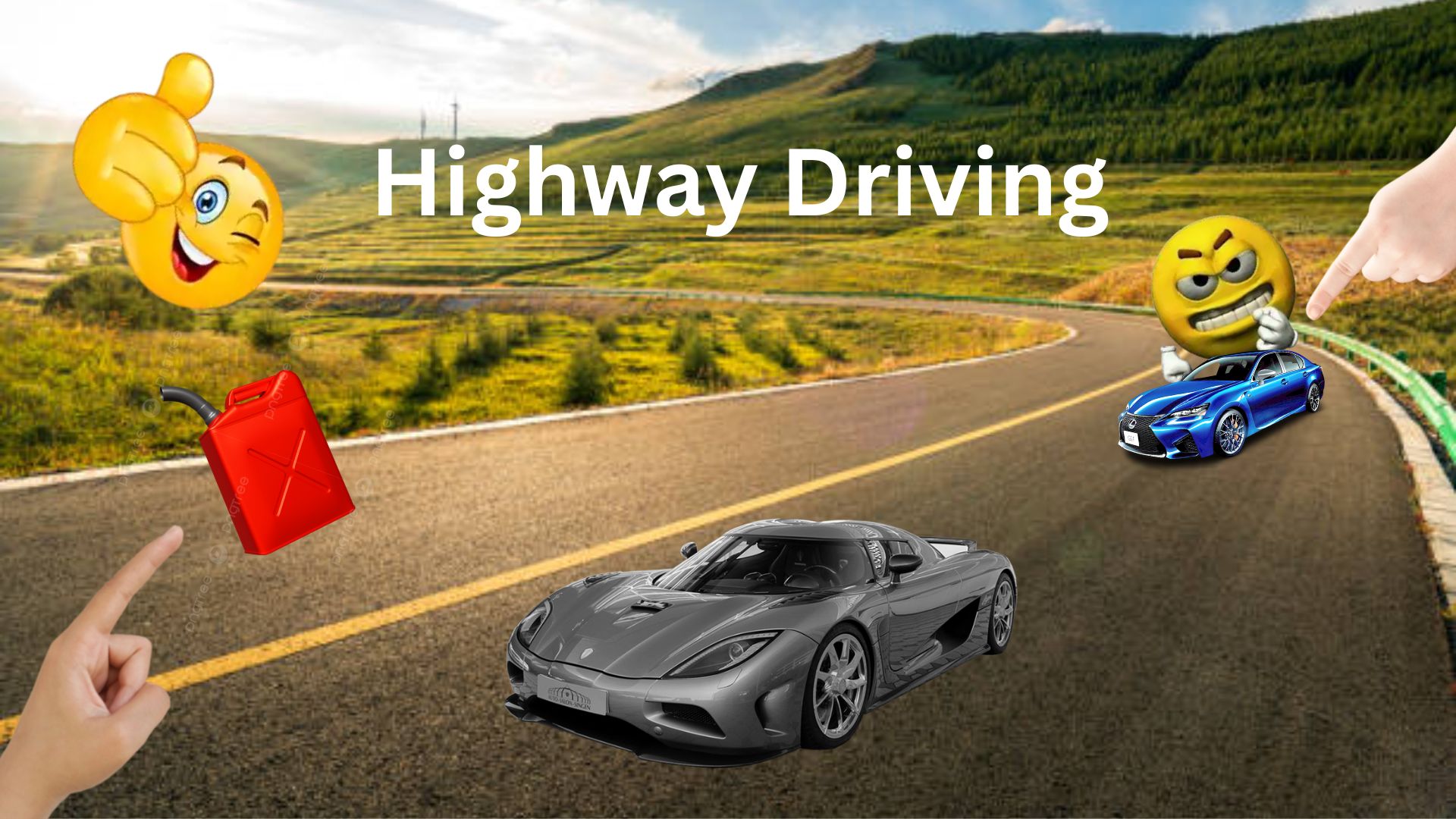 Highway Driving Game by Raviphol