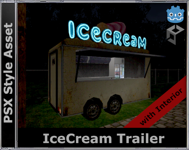 PS1/PSX IceCream Trailer by CursedLake