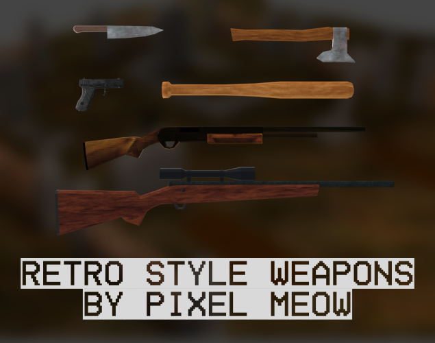 Small Retro Style Weapons pack 1 by Pixel Meow
