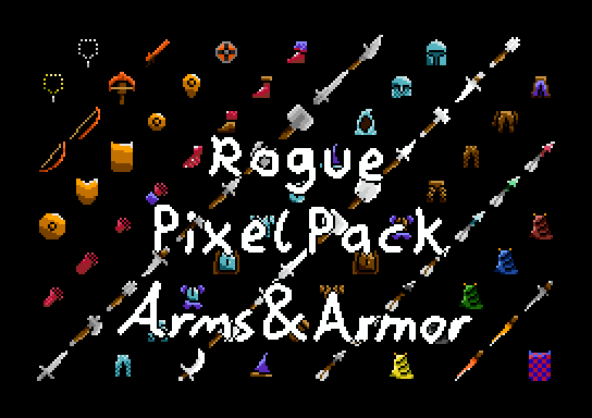 Rogue Pixel Pack: Arms and Armor by Æscleah
