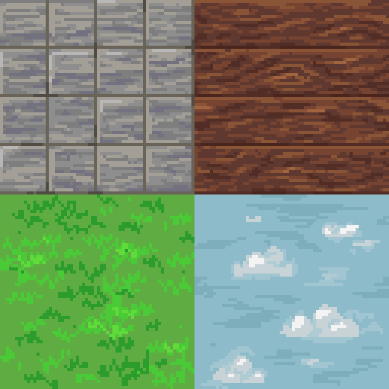 Tileable Pixel Art Backgrounds by Polar_34