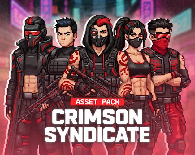 Expanded Character Asset Sizes! - 30 Cyberpunk Pixel Art - Faction NPC ...