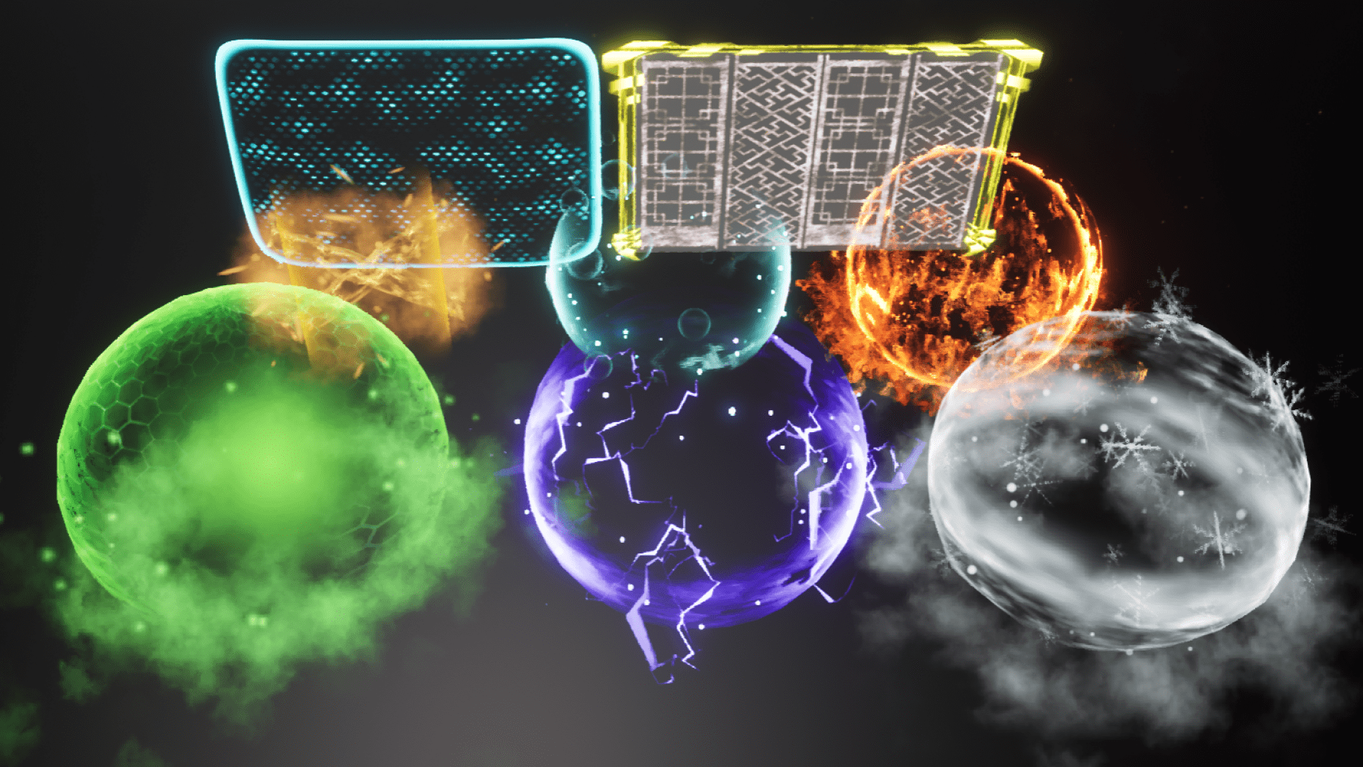 Unreal Engine Niagara - Shield Effect VFX by kcstudio.asia