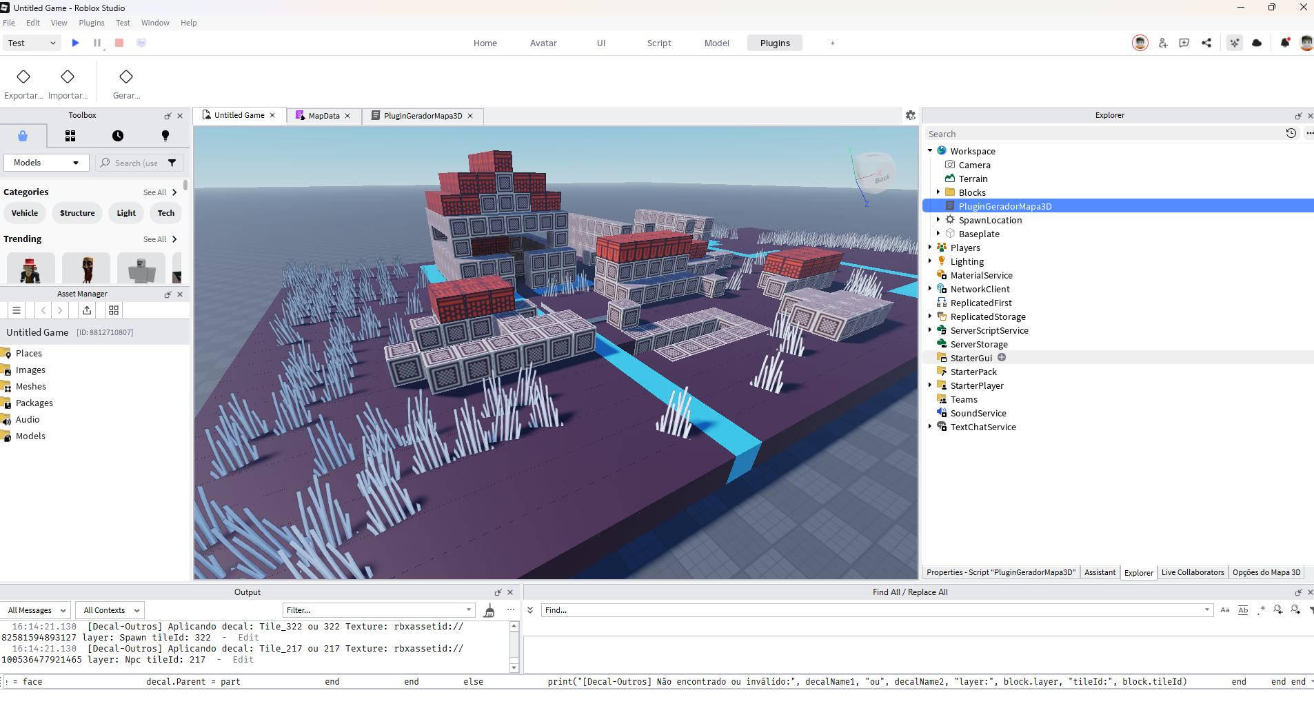 Roblox LevelMap 3D - 2DTiledTMXTransformer by Roddy