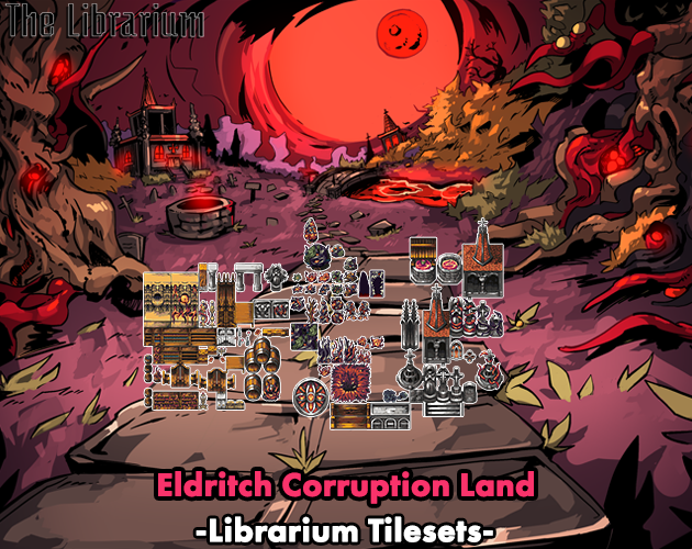 Librarium Tilesets - Eldritch Corruption Land by Aekashics