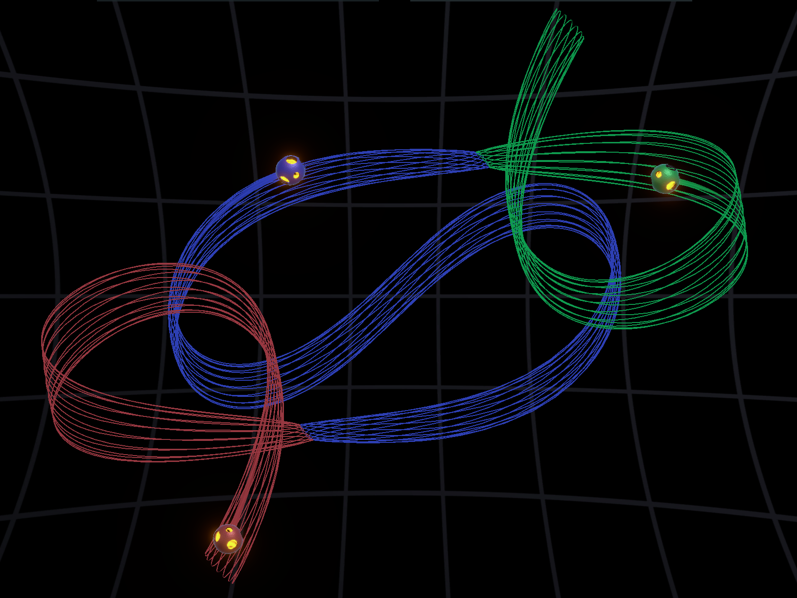 Three Body Simulation by NicolasBrueckner