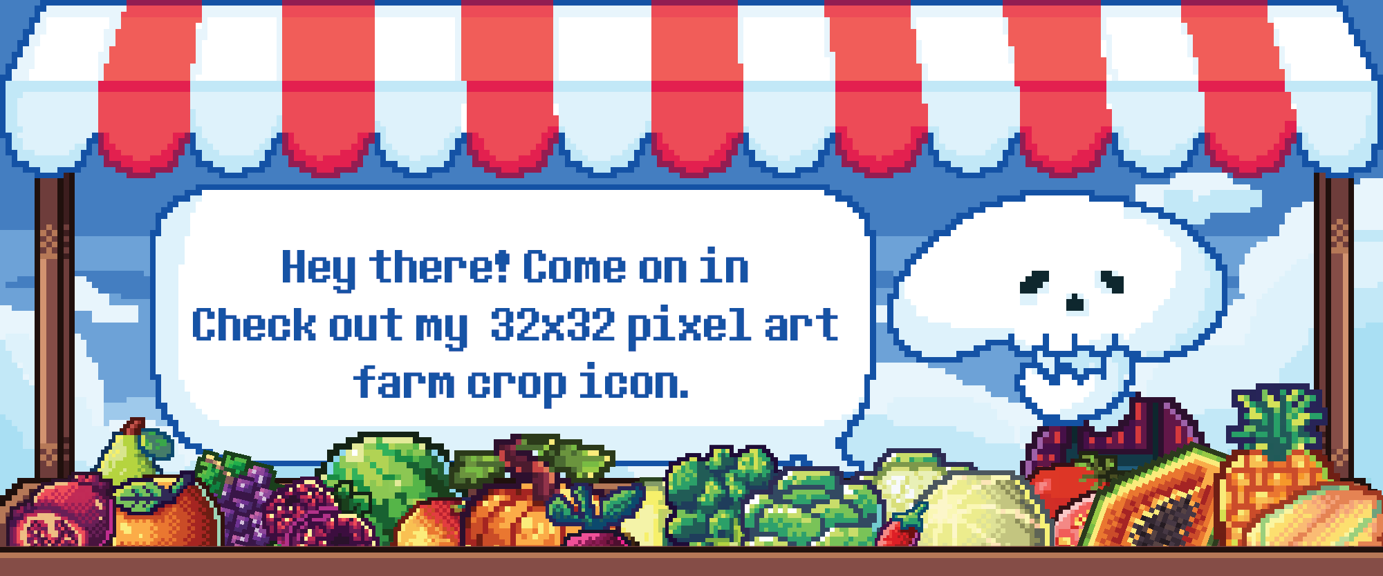 New icons update - Farm Crop Pixel Art 32x32 Icons by Yuushakingchan