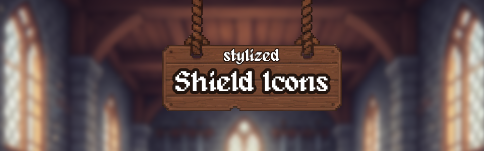 200+ Stylized Shield Icon Set Pack (32x32) by SODA