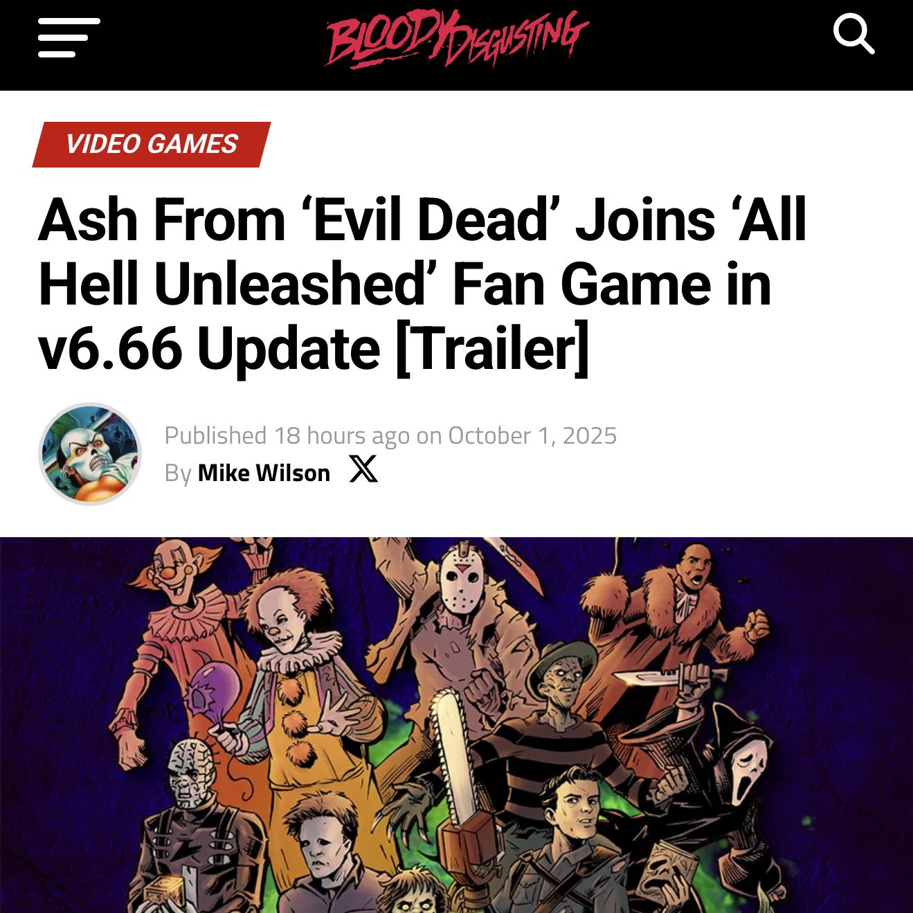Bloody Disgusting Covers All Hell Unleashed v6.66! - All Hell Unleashed v6.66 (NES) by 8-Bit Slasher
