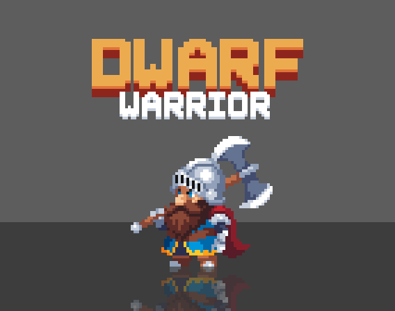 Dwarf Warrior 2D Pixel Art by Mattz Art