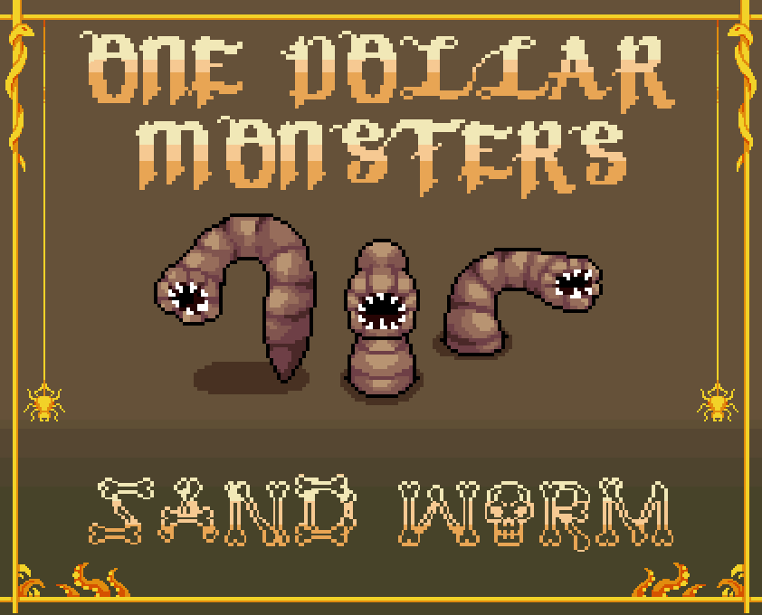 One Dollar Monsters #11: Sand Worm by Akari21
