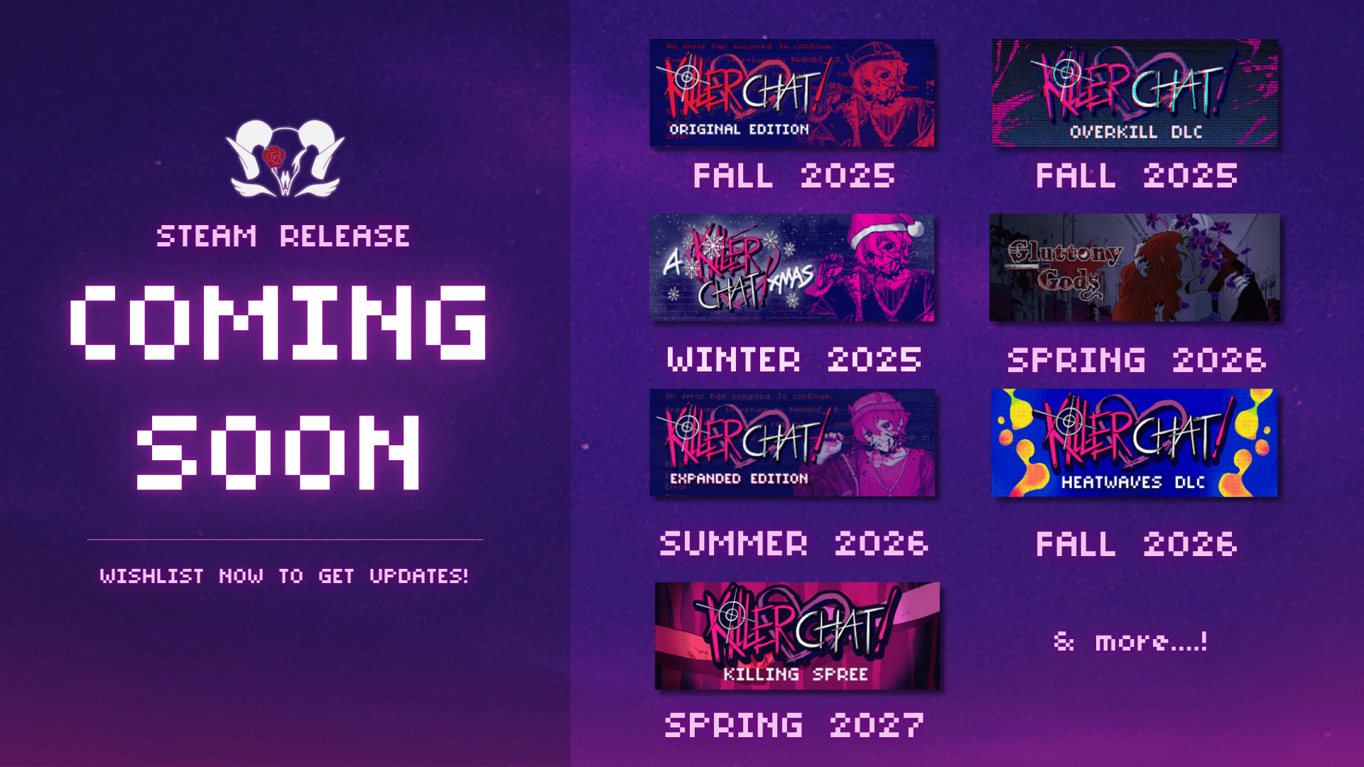 Killer Chat! New DLC(s) Announcement! - Killer Chat! Expanded Edition ...