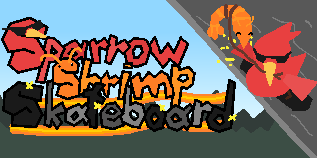 Sparrow Shrimp Skateboard by Morphydorph