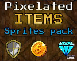 Pixelated Items Pack by NormalMap_Games