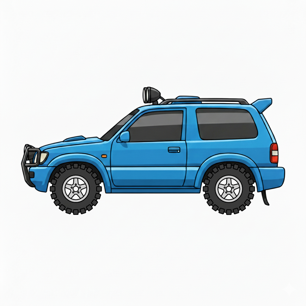 2D off-road car asset by Sandroman
