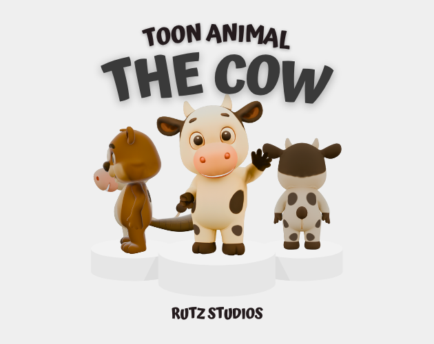 3D TOON ANIMAL – THE COW by RUTZ