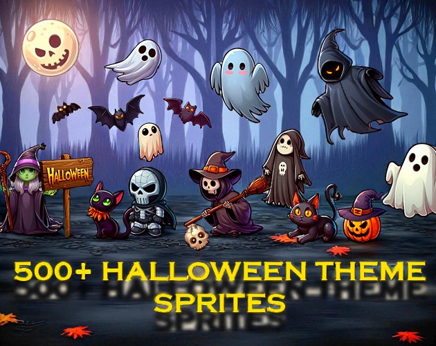 Halloween theme Pack 3 - 500+ Sprites by FortressSide