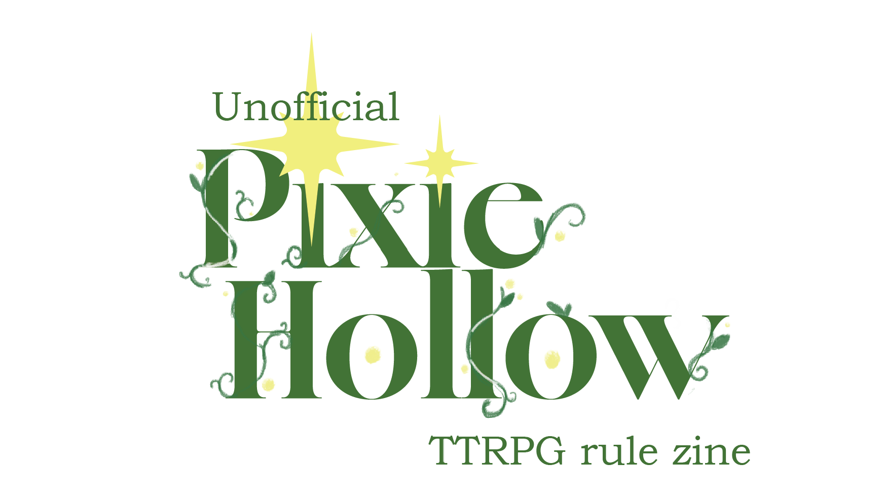 Unofficial Pixie Hollow TTRPG Zine by WizardsCodex