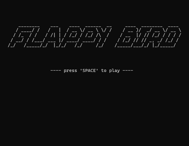 Text Flappy-Bird Clone by InvalidArcade