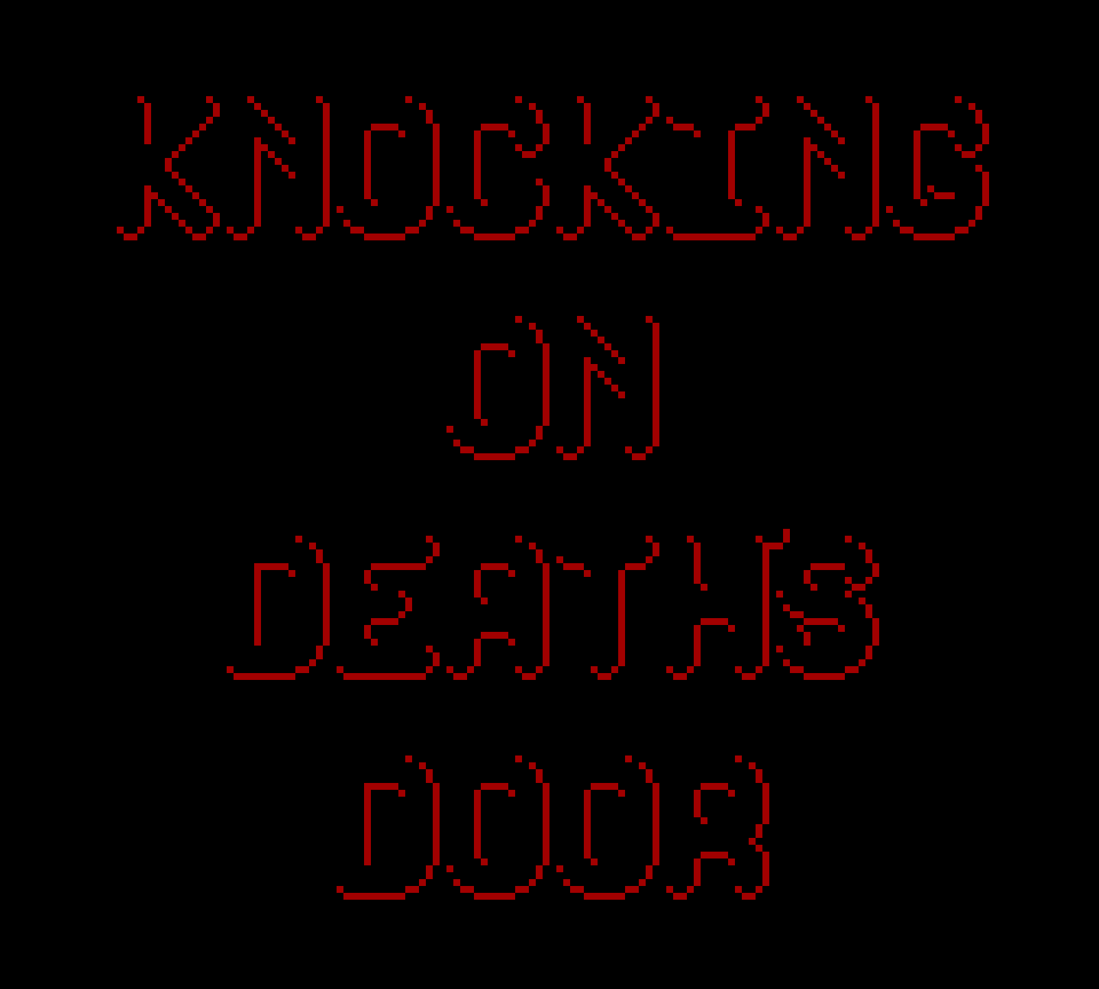Knocking On Death's Door by CozyCondoStudio