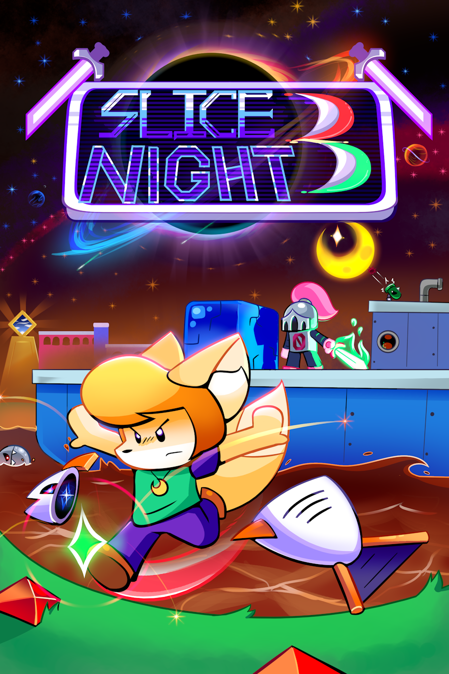 Bug fix patch 2.0.2 - Slice Night 3: Slicer of the 7 dreams by Dynasty Lobster