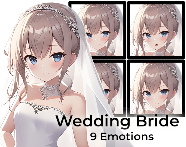 Free Character - Wedding Bride by WineChan
