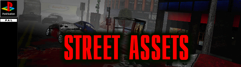 Retro PSX Style Street Assets by PorkBellyGames