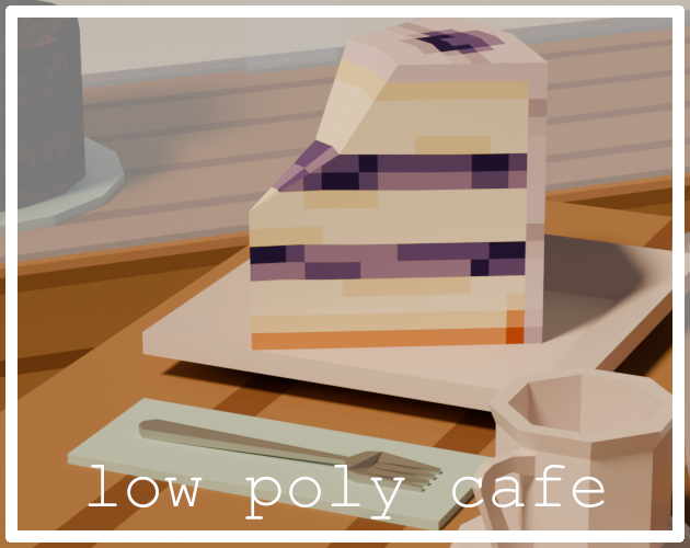 Low Poly Cafe Asset Pack by MariaIsMe