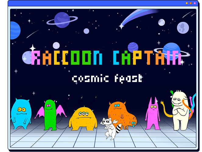 Raccoon Captain: Cosmic Feast by Ruolinzuzz