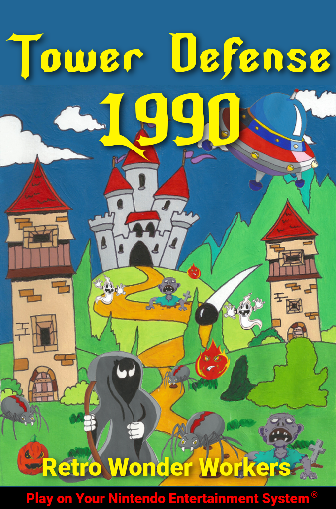 Tower Defense 1990 - NES Homebrew by retro-wonder-workers