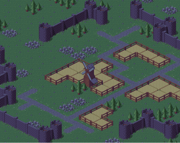 Medieval isometric paths and walls asset pack by crabcrabcrabs
